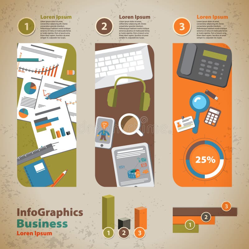 Infographic Business Process or Workflow for Project Stock Vector ...