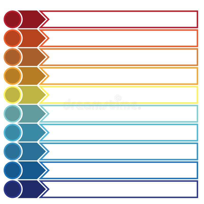 Template Infographic Strip Point 10 Stock Illustration - Illustration ...