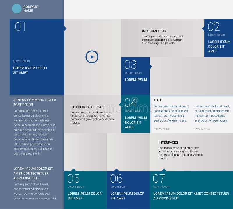 Template for Infographics, Metro Style. Stock Vector - Illustration of ...