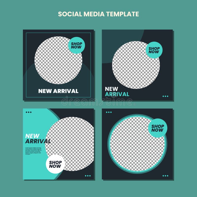 Template instagram 015 stock vector. Illustration of circle - 225252038