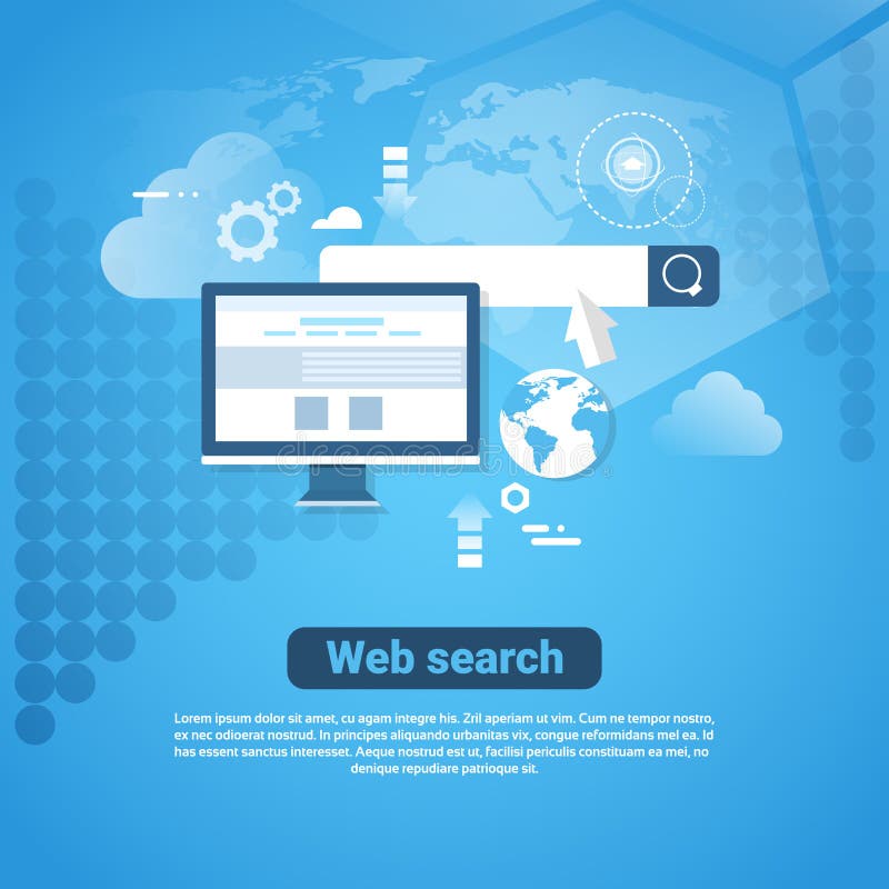 Template Internet Banner with Copy Space Web Search Concept Stock ...
