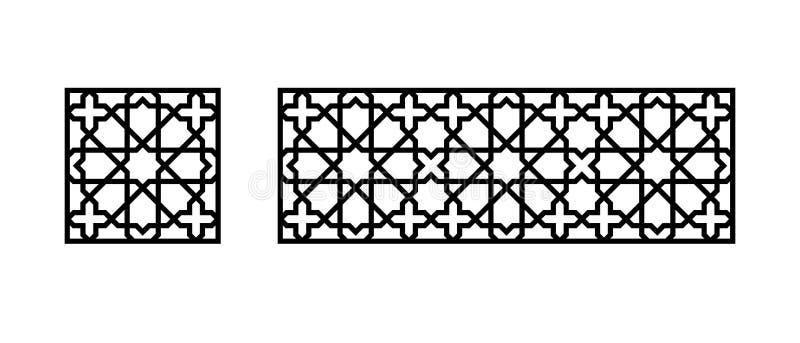 Islamic Pattern for Laser Cutting Stock Vector - Illustration of ...