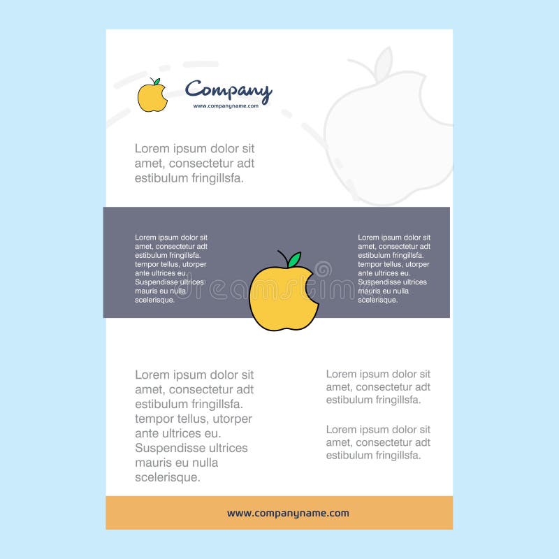 Template Layout for Apple Comany Profile ,annual Report, Presentations ...