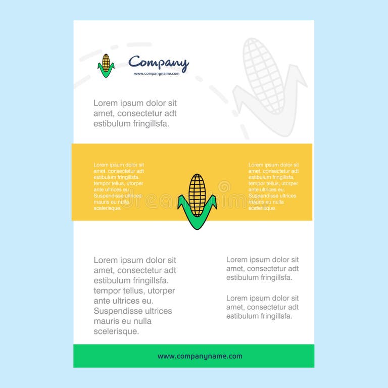 Template Layout for Corn Comany Profile ,annual Report, Presentations ...