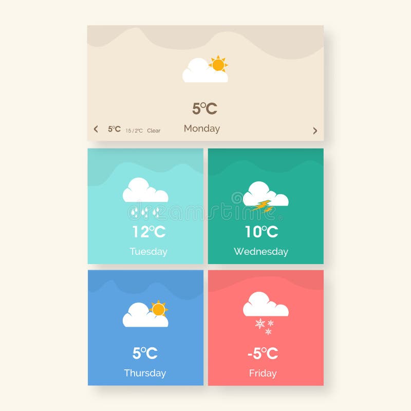 Template or Layout for Mobile User Interface. Stock Illustration ...