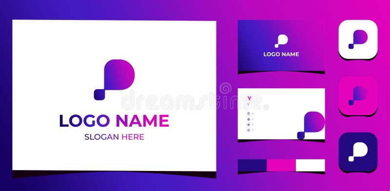 Template Logo Creative Initial Letter Mit Daten- Oder Kunden- Oder ...