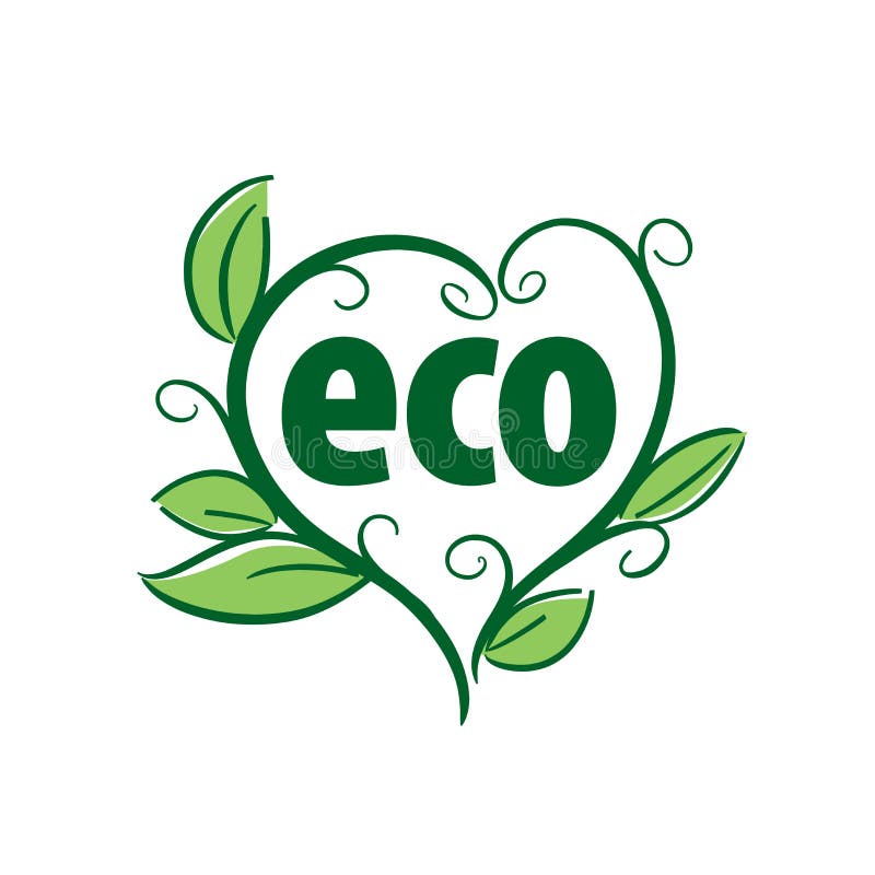 Logo vector eco stock vector. Illustration of environment - 125856189