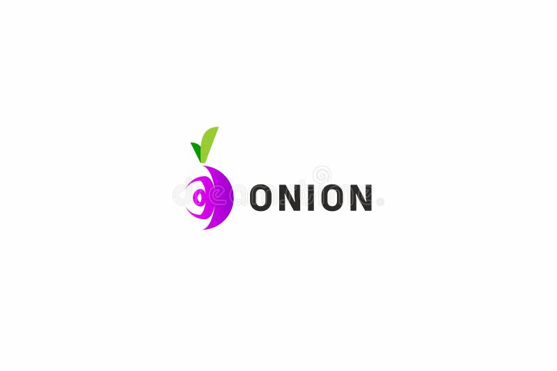 Onion logo design solution stock vector. Illustration of brand - 269406437