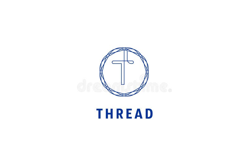 Thread ball template logo stock vector. Illustration of multimedia ...