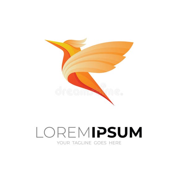 Bird Logo Template, 3d Colorful Logos Stock Vector - Illustration of ...