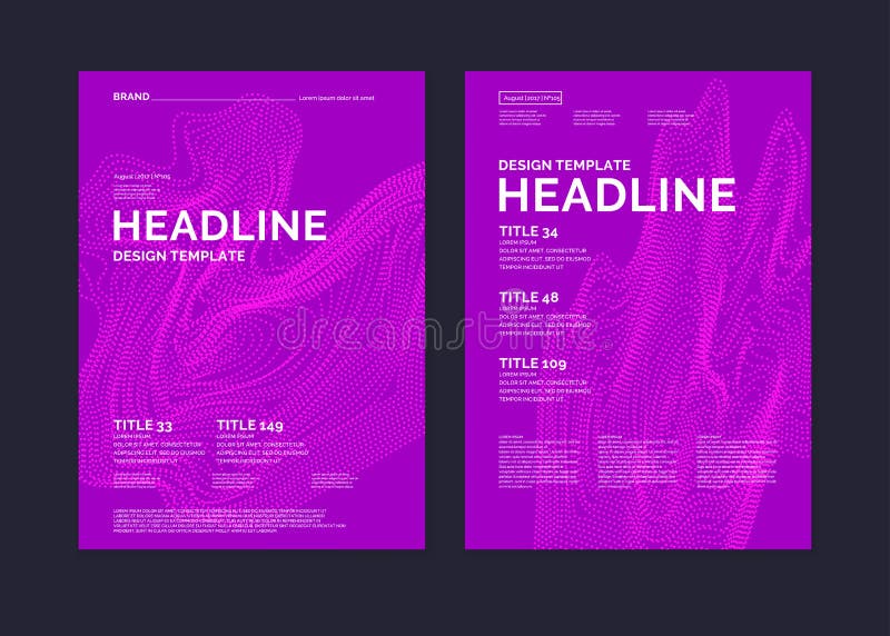 Template for a Magazine about Music, Modern Poster. Stock Vector ...