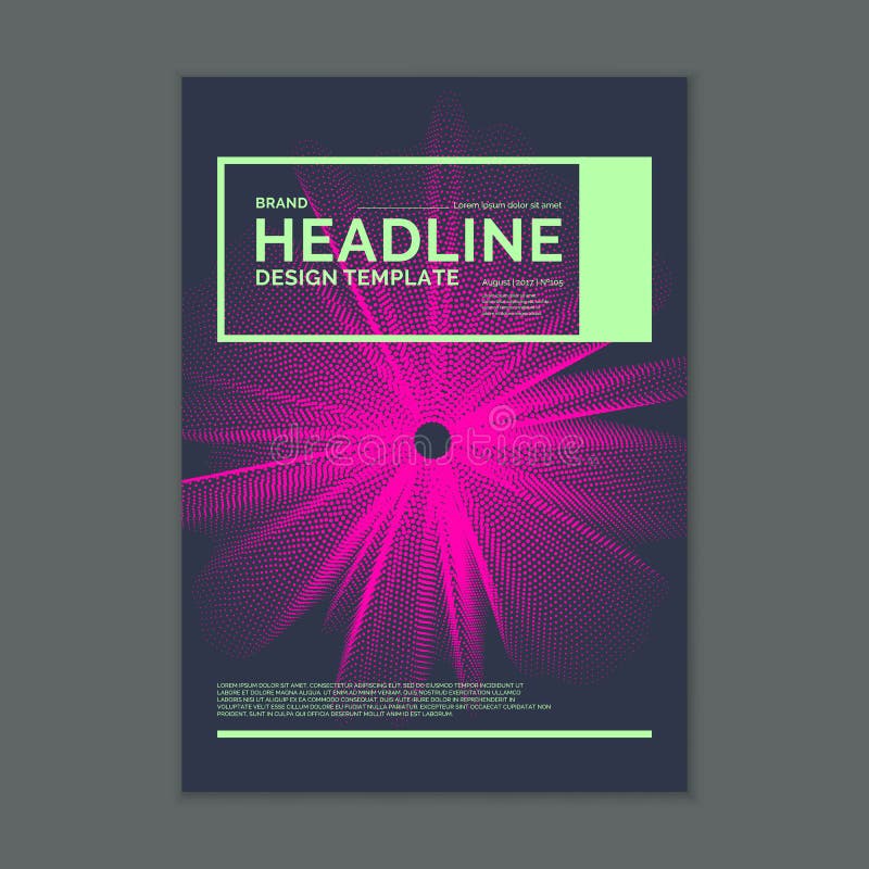 Template for a Magazine about Music, Modern Poster. Stock Vector ...