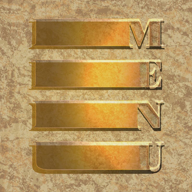 Template for Menu with Translucent Frames in the Stock Vector ...