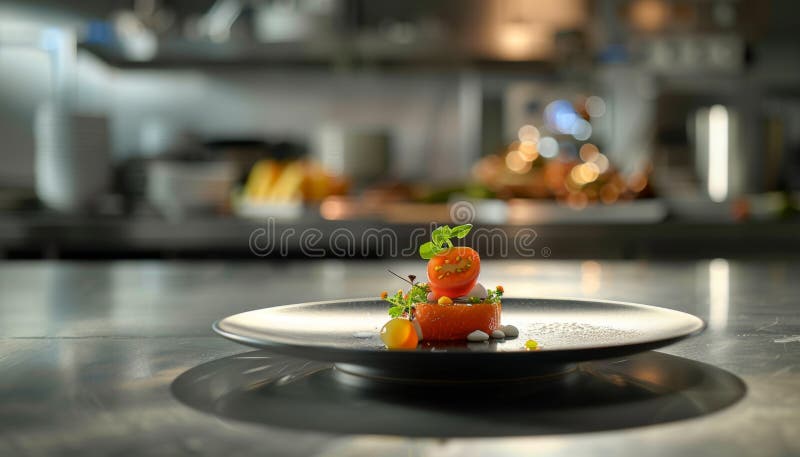 Template for a Michelin Star Menu Placeholder Stock Image - Image of ...