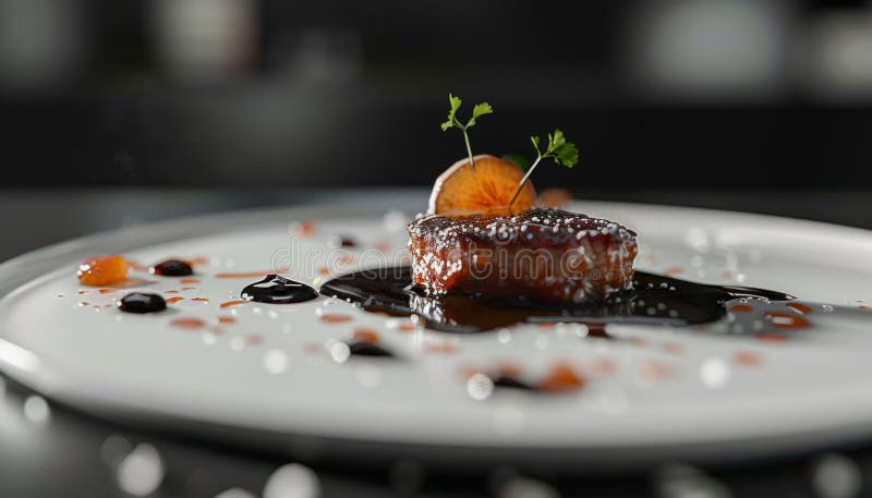 Template for a Michelin Star Menu Placeholder Stock Image - Image of ...