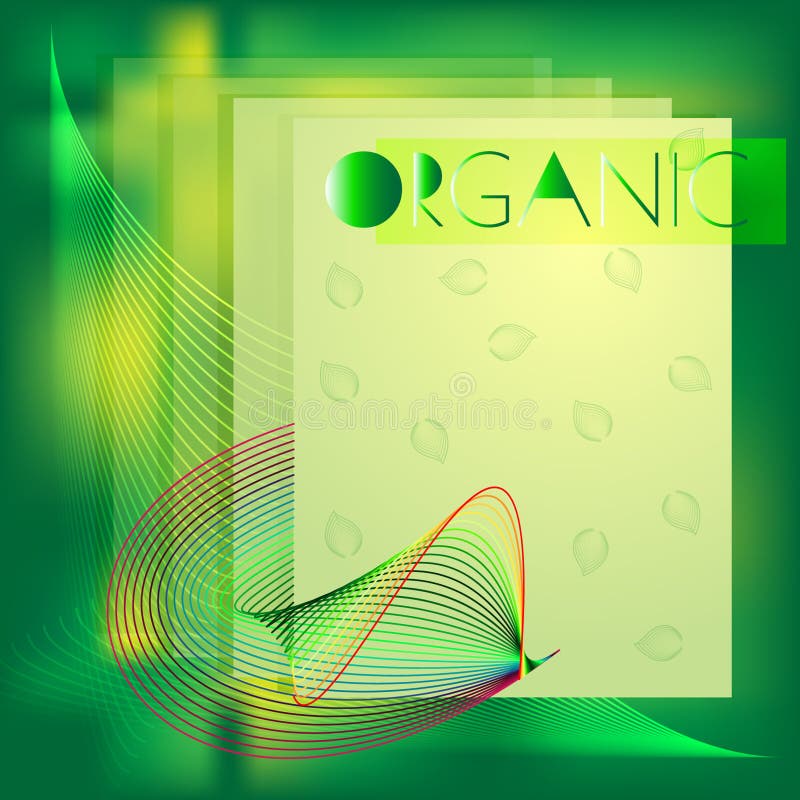 Template Organic Poster. Vector Illustration Stock Vector ...