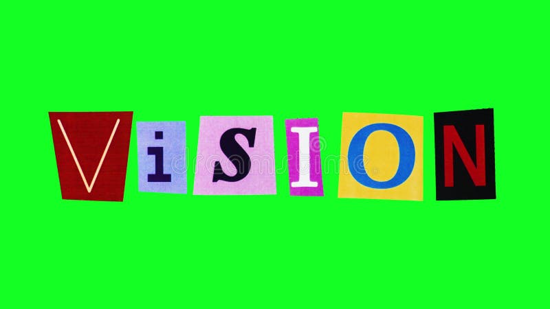 Template Pattern of Logotype with Word Vision Made of Letters on ...