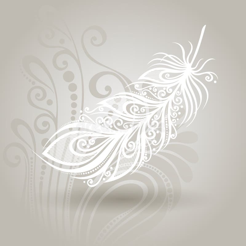 Abstract feather bird stock vector. Illustration of ornaments - 34242964