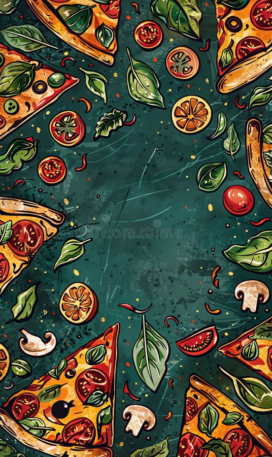 Template for Pizza Restaurant Menu Design Stock Illustration ...