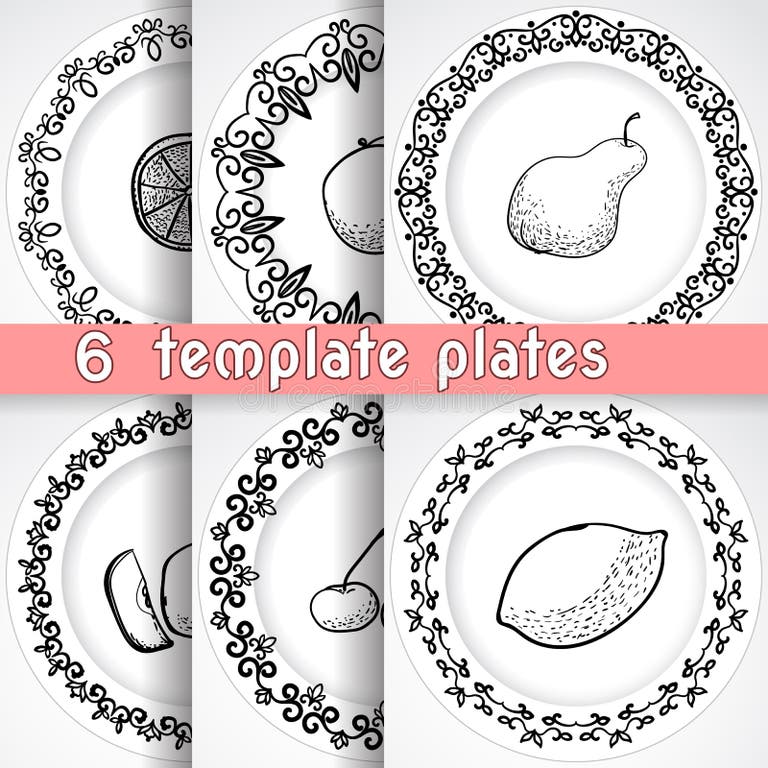 Plates Pattern Stock Illustrations – 8,022 Plates Pattern Stock ...