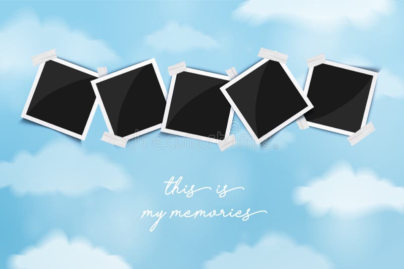 Template Polaroid Photography Background for Design Stock Vector ...