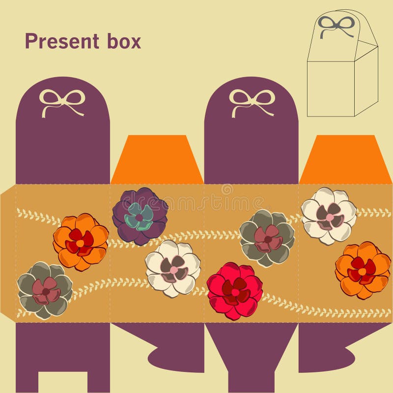 Present Box Template stock vector. Illustration of cartoon - 29857075