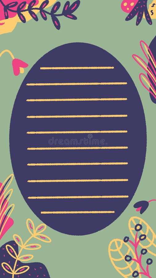 Template for Quote, Note, Memo, and Instagram Story. Colorful and ...