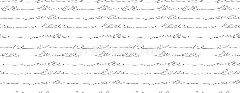 Template with Repeating Pattern of Ink Lines with Swirls and Curves ...