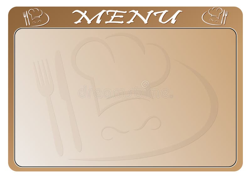 Restaurant Menu Template with Space for Text Stock Vector ...