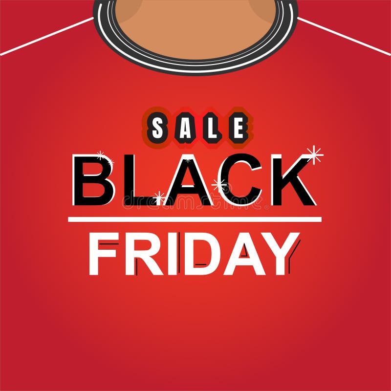 Template for Sales Promotion with Black Friday Sale Theme Stock Vector ...