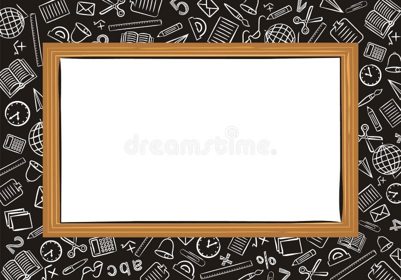 Template for School Educational Project or Frame Stock Vector ...