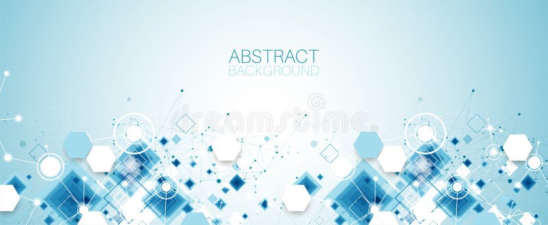 Template for Science and Technology Presentation. Stock Vector ...