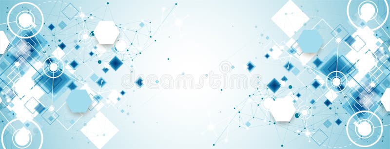 Template for Science and Technology Presentation. Stock Vector ...