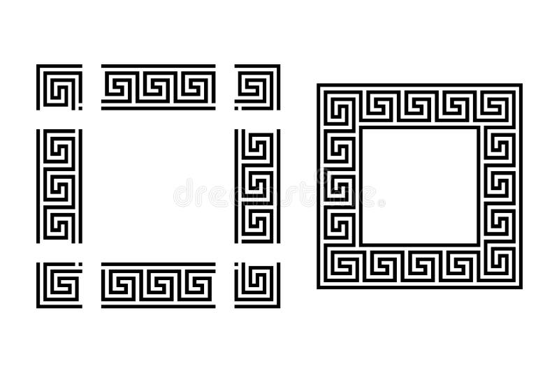 Frame Ancient Greek Meander Pattern Stock Illustrations – 3,474 Frame ...