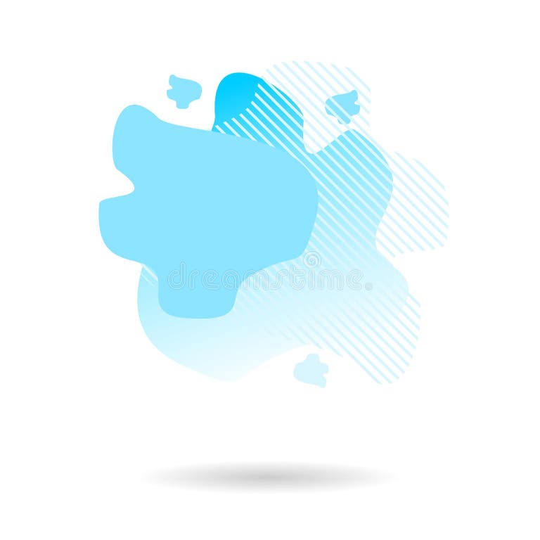 Vector Abstract Modern Graphic Elements of Blue Color Form and Line ...