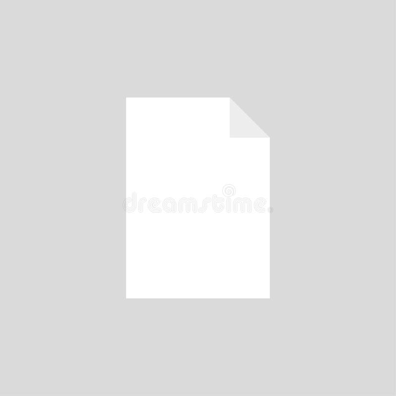 Template with Sheet Paper Bent Corner. Vector Illustration Stock Vector ...