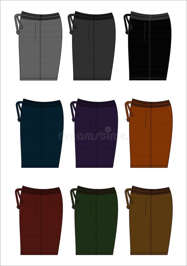 Shorts Classic Template, Vector Image Stock Vector - Illustration of ...