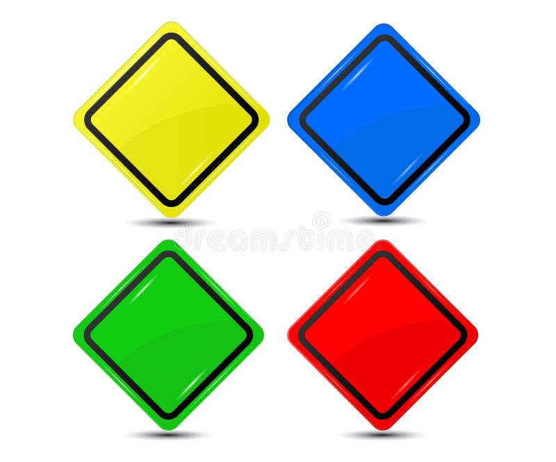 Blank Green Diamond Sign Stock Illustrations – 184 Blank Green Diamond ...