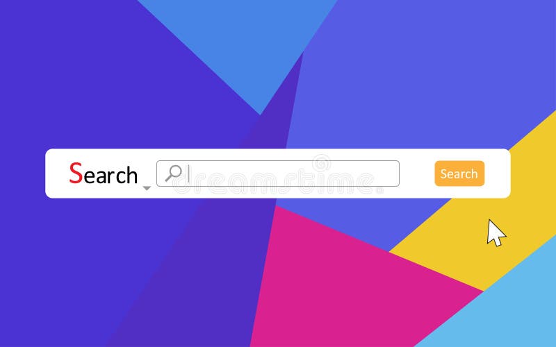 Template Simple Browser Window. Browser Search Concept on Trendy Flat ... Template Simple Browser Window. Browser Search Concept on Trendy Flat ...