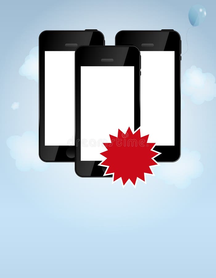 Template for Smart Phone and Mobile Phone Banner Stock Vector ...