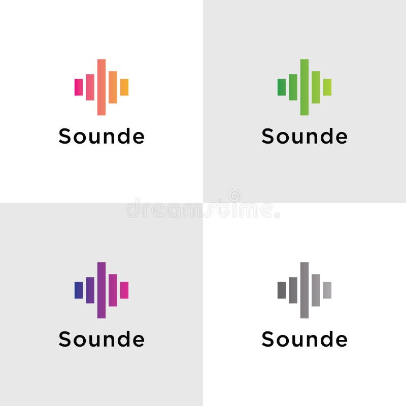 Template Sound Logos stock vector. Illustration of colorful - 141161362