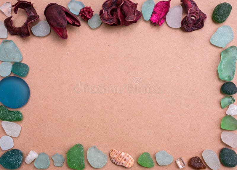 Template Frame of Gifts from the Sea Stock Image - Image of text ...