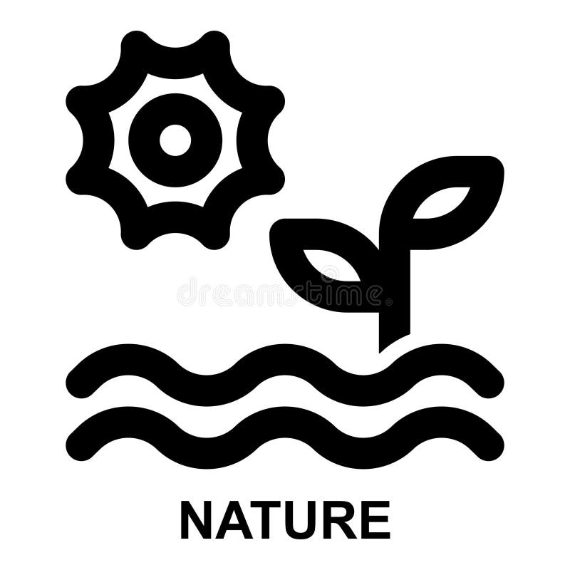 Nature, Natural, Ecology, Ecosystem, Environment, Water Outline Icon ...