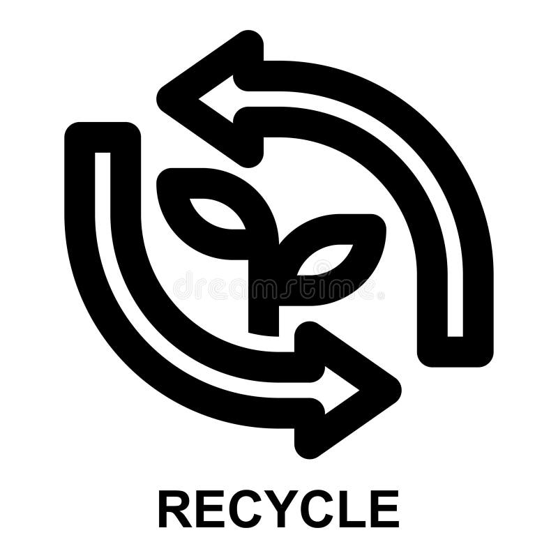 Recycle, Recycling, Cycle, Sustainable, Ecology, Ecosystem Outline Icon ...