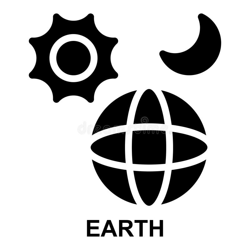 Earth, Global, World, Planet, Solar System, Universe Solid or Glyph ...