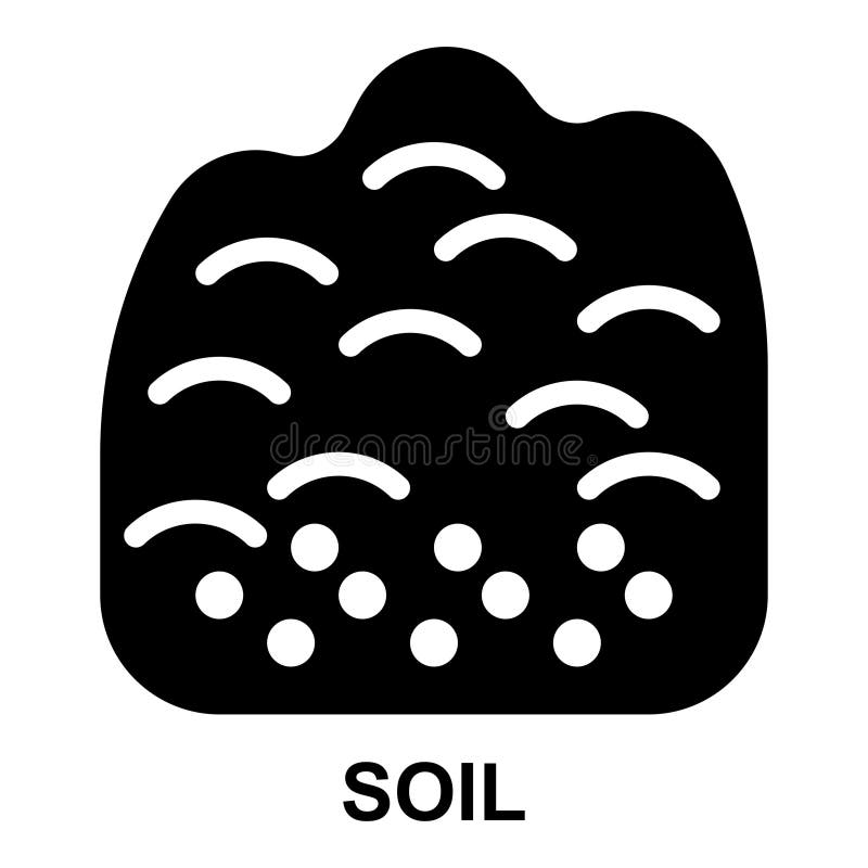 Soil, Land, Ground, Ecology, Humus, Geography Solid or Glyph Icon Stock ...