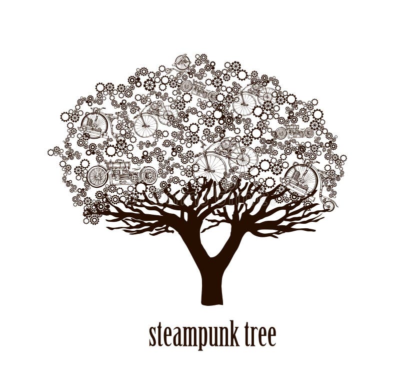 Template Steampunk Design for Card. Frame Steampunk Style Stock Vector ...