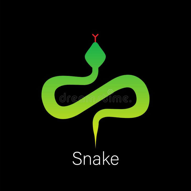Green Snake Logo Design. Snake Sign Stock Vector - Illustration of ...