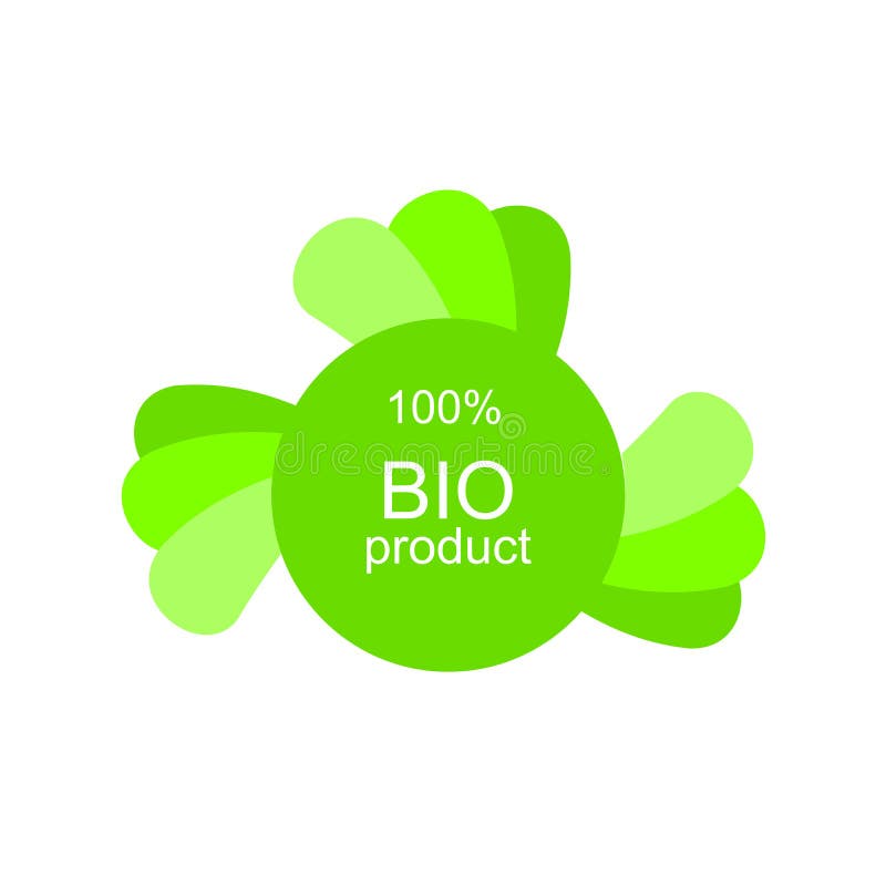 Bio Product Label. Vector Ecology Nature Element. Stock Vector ...