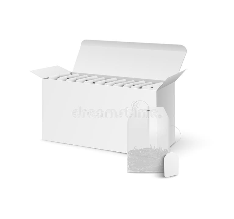 Teabag Box Template Stock Illustrations – 132 Teabag Box Template Stock ...